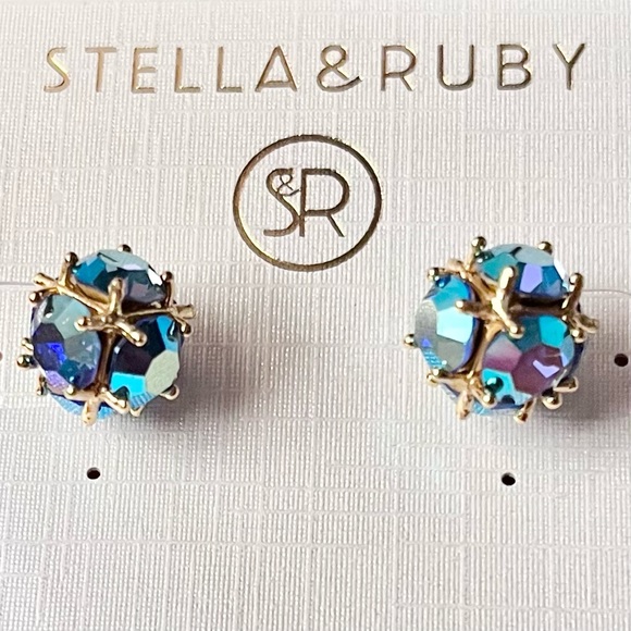 Stella & Ruby | Jewelry | Nwt Stella Ruby Stella Stud Earrings | Poshmark